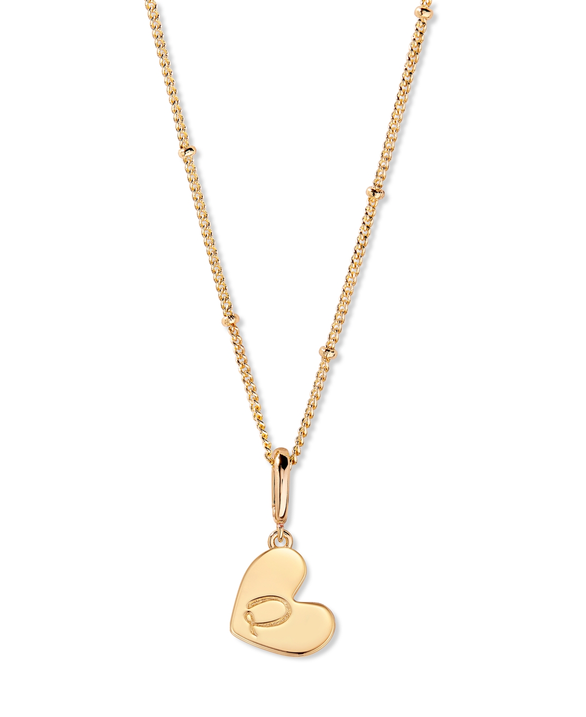 Click here for brook & york Gold-Plated Penelope Initial Heart Ne... prices