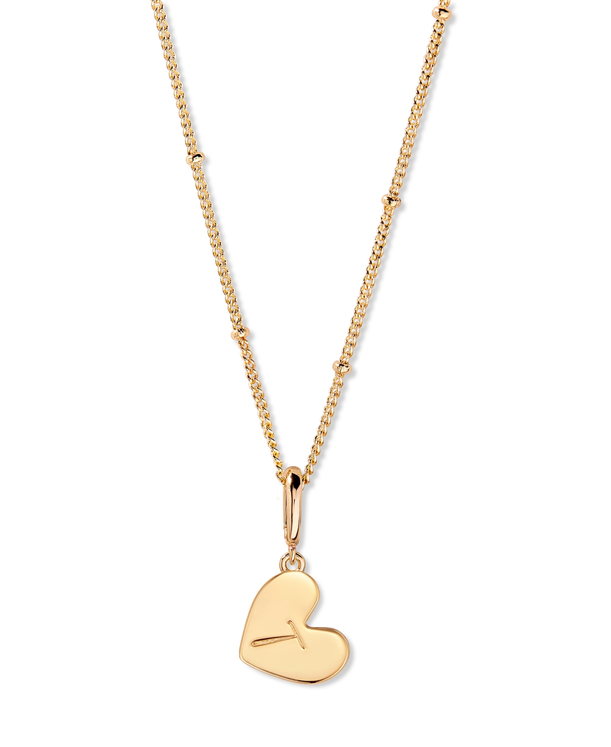 Click here for brook & york Gold-Plated Penelope Initial Heart Ne... prices