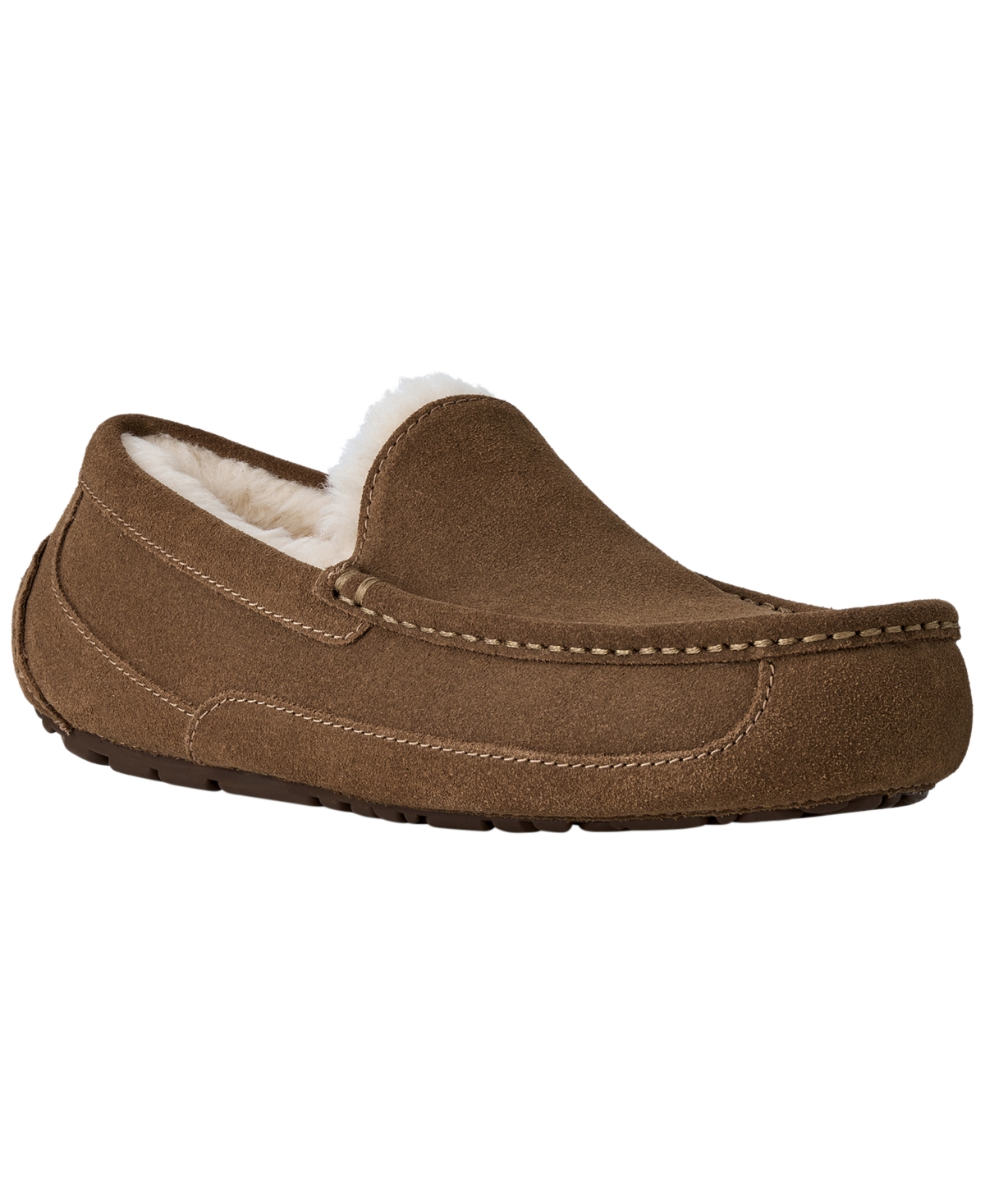 Click here for Ugg Mens Ascot Moccasin Slippers - light bronze prices
