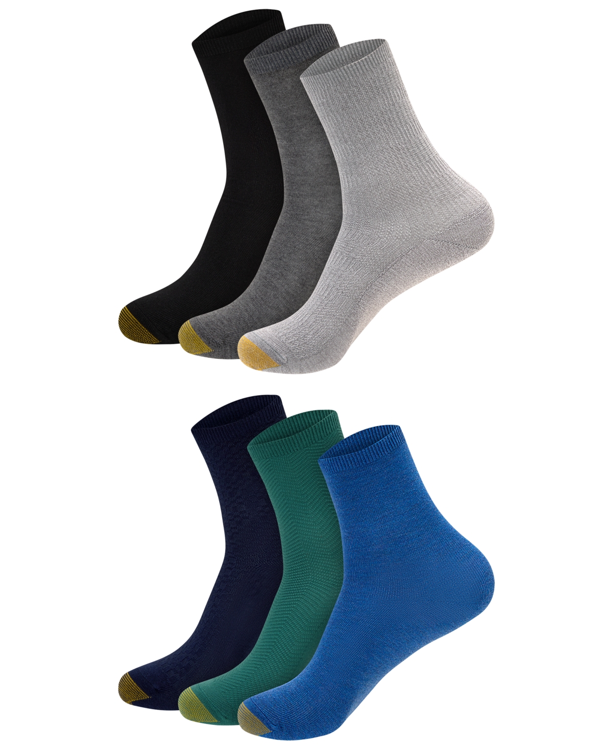 Click here for Gold Toe Womens Ribbed Mid-Calf Crew Socks  6-Pack... prices