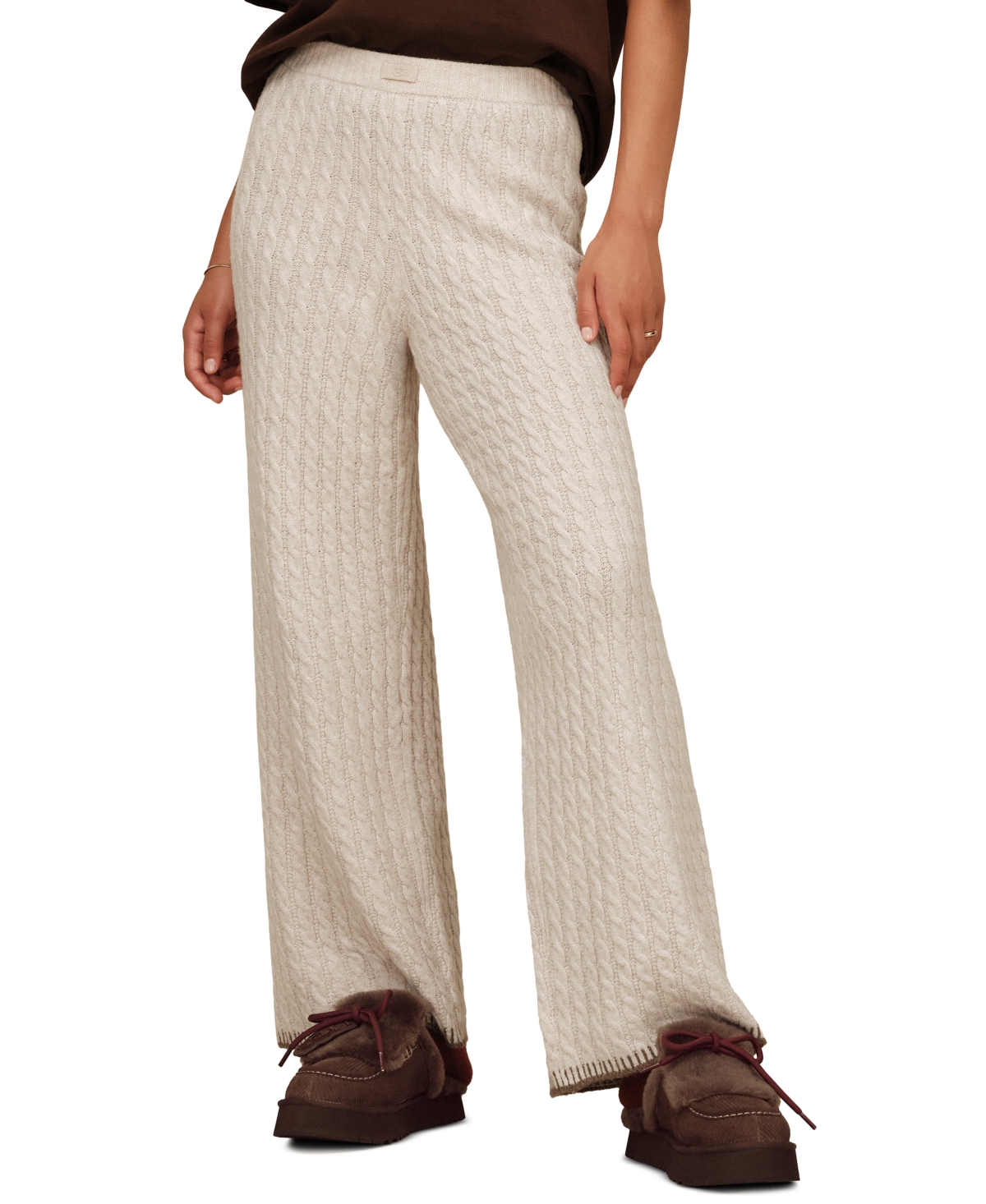 Click here for Ugg Womens Rylynn Straight-Leg Cable-Knit Mid-Rise... prices