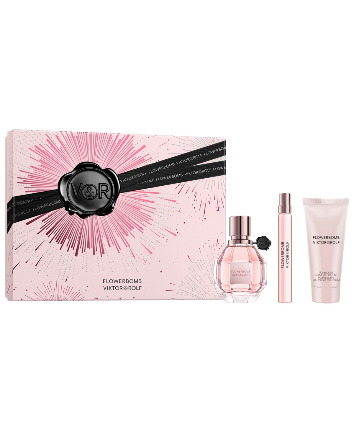 Click here for Viktor & Rolf 3-Piece Flowerbomb Parfum Gift Set prices