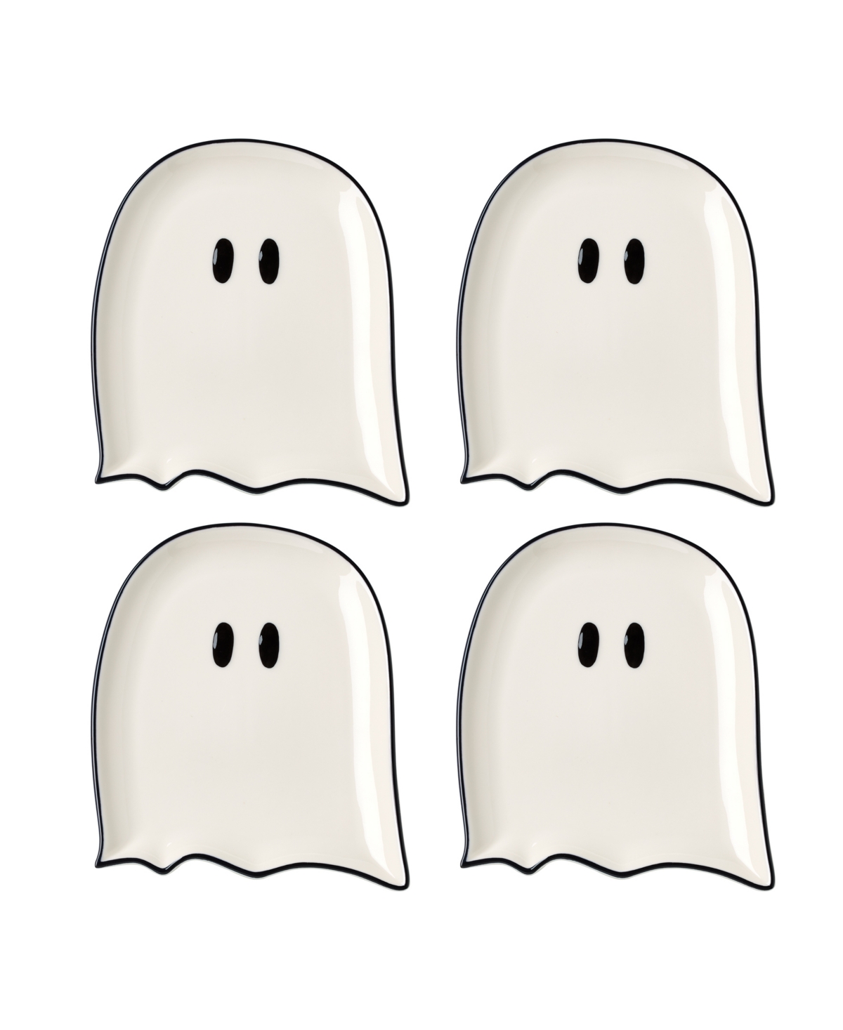 Click here for Lenox Ghost Accent Plates  Set of 4 - White prices