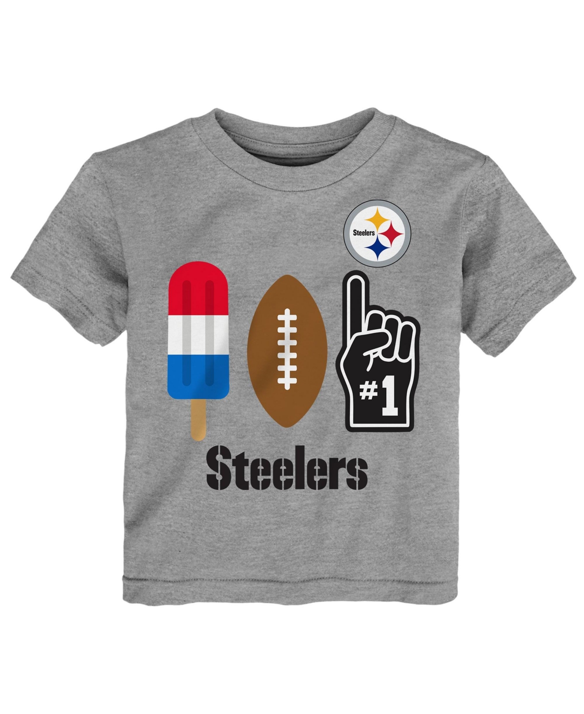 Click here for Nfl Toddler Heather Gray Pittsburgh Steelers Ameri... prices