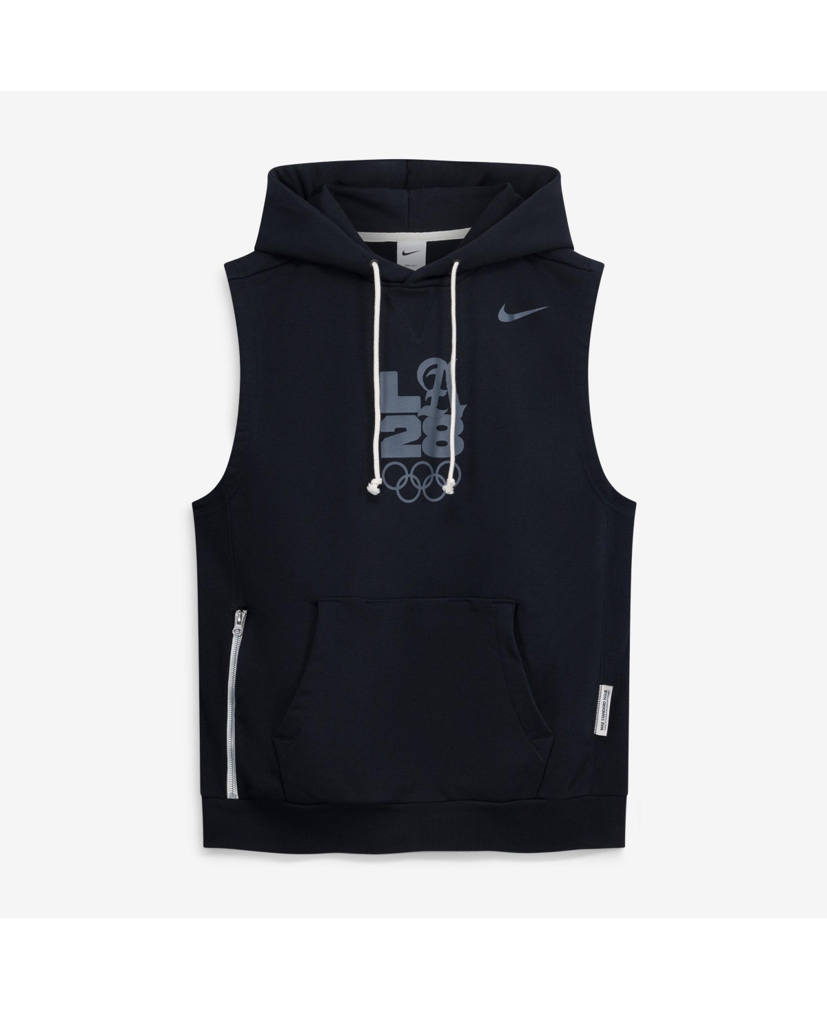 Click here for Nike Mens LA28 Sleeveless Fleece Hoodie - Black prices