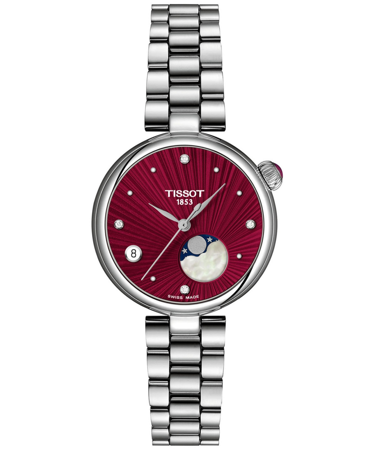Click here for Tissot Womens Desir Moonphase Quartz Silver-Tone S... prices