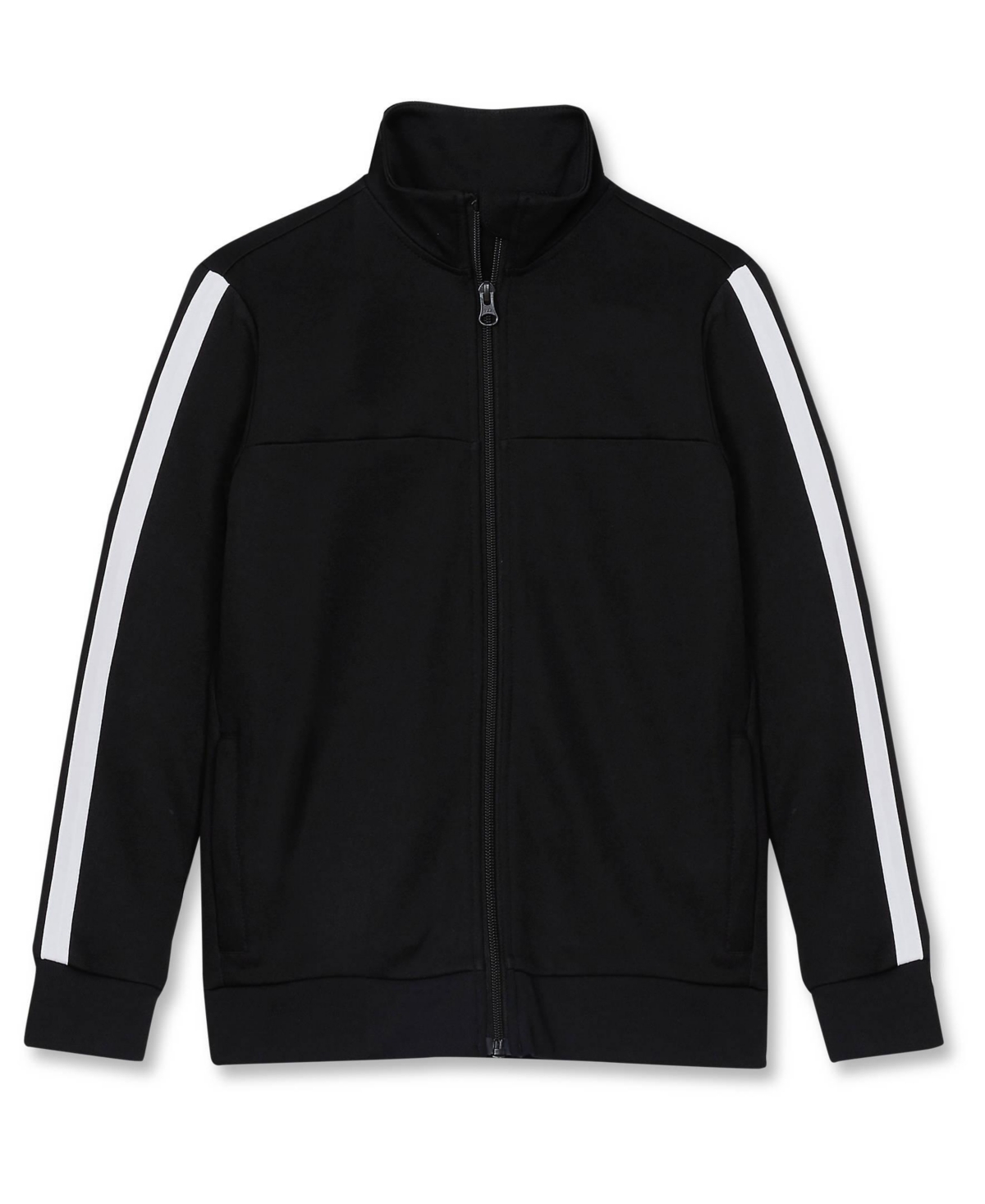 Click here for Lands End Boys Tricot Track Jacket - Black prices