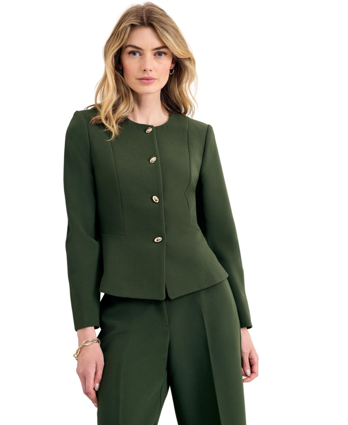 Click here for Phase Eight Womens Leonie Peplum Jacket - Green prices
