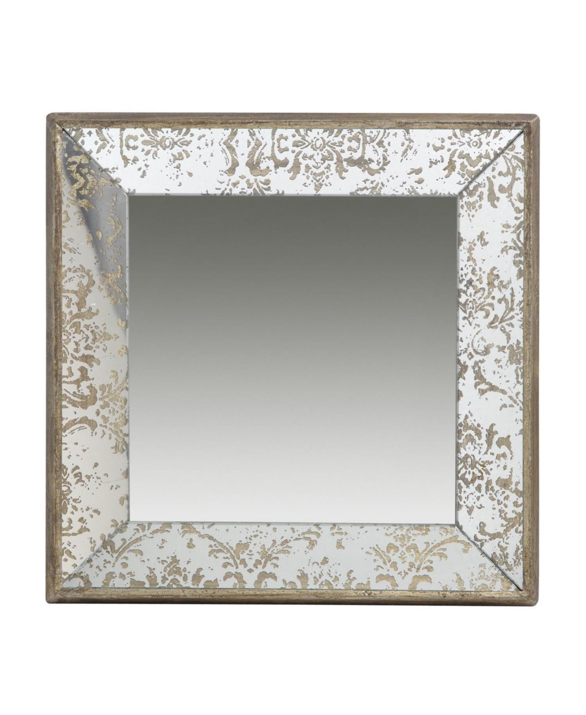 Click here for Phying 24 x 24 Inch Antique Square Mirror with Flo... prices