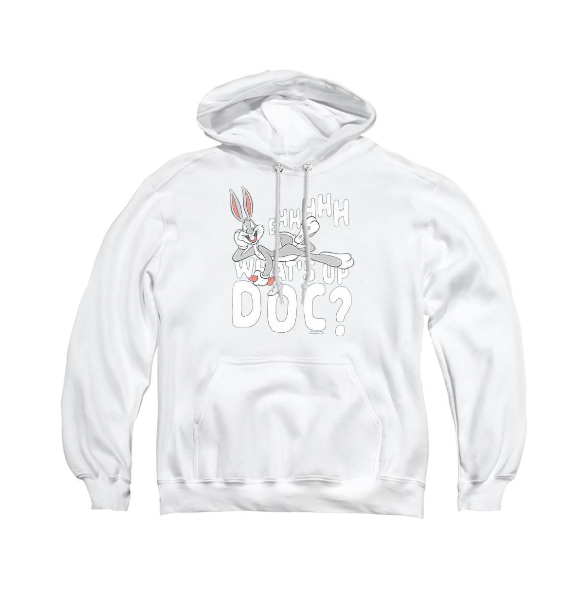 Click here for Looney Tunes Mens Whats Up Pull-Over Hoodie - Whit... prices