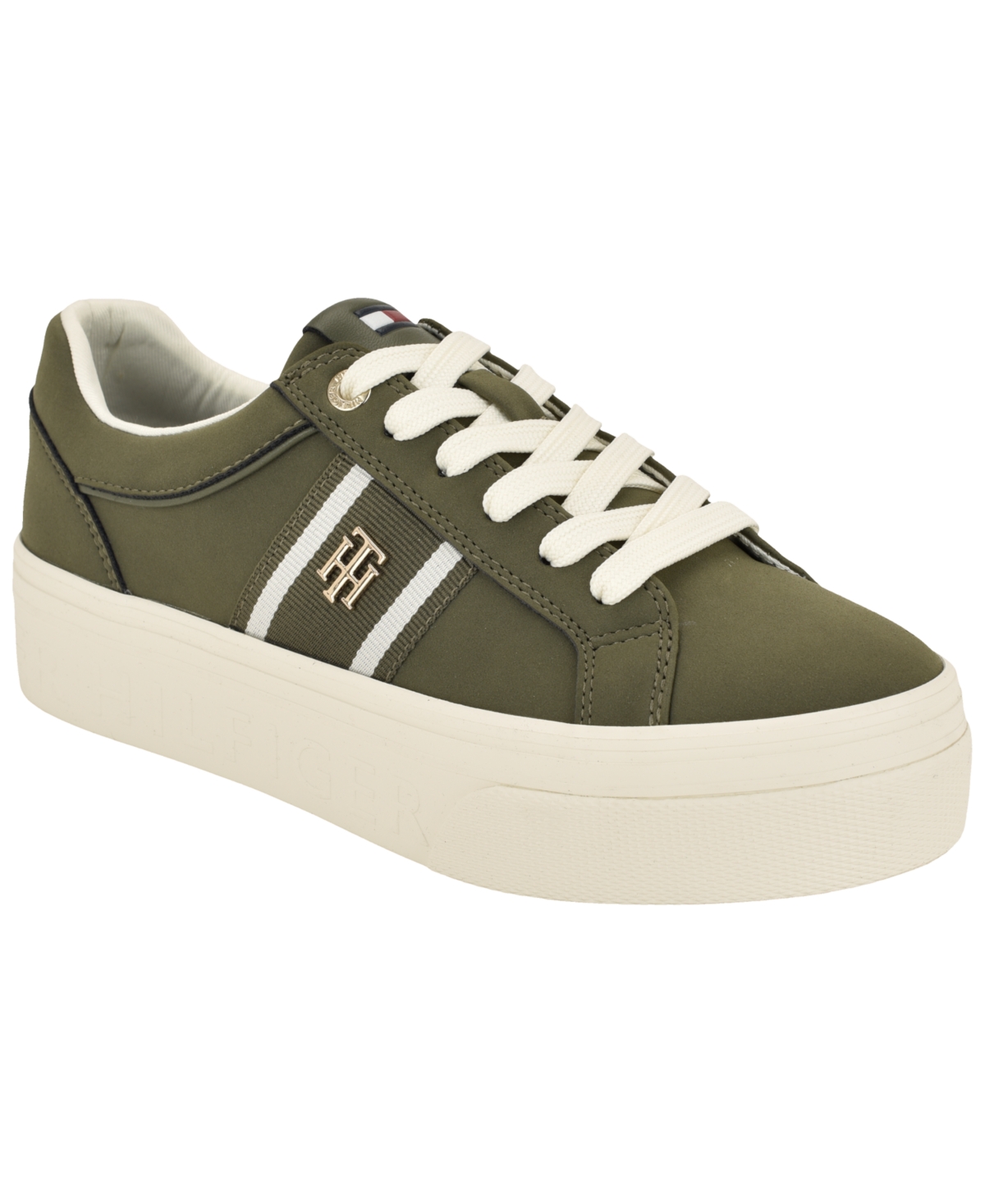 Click here for Tommy Hilfiger Womens Badria Logo Platform Sneaker... prices