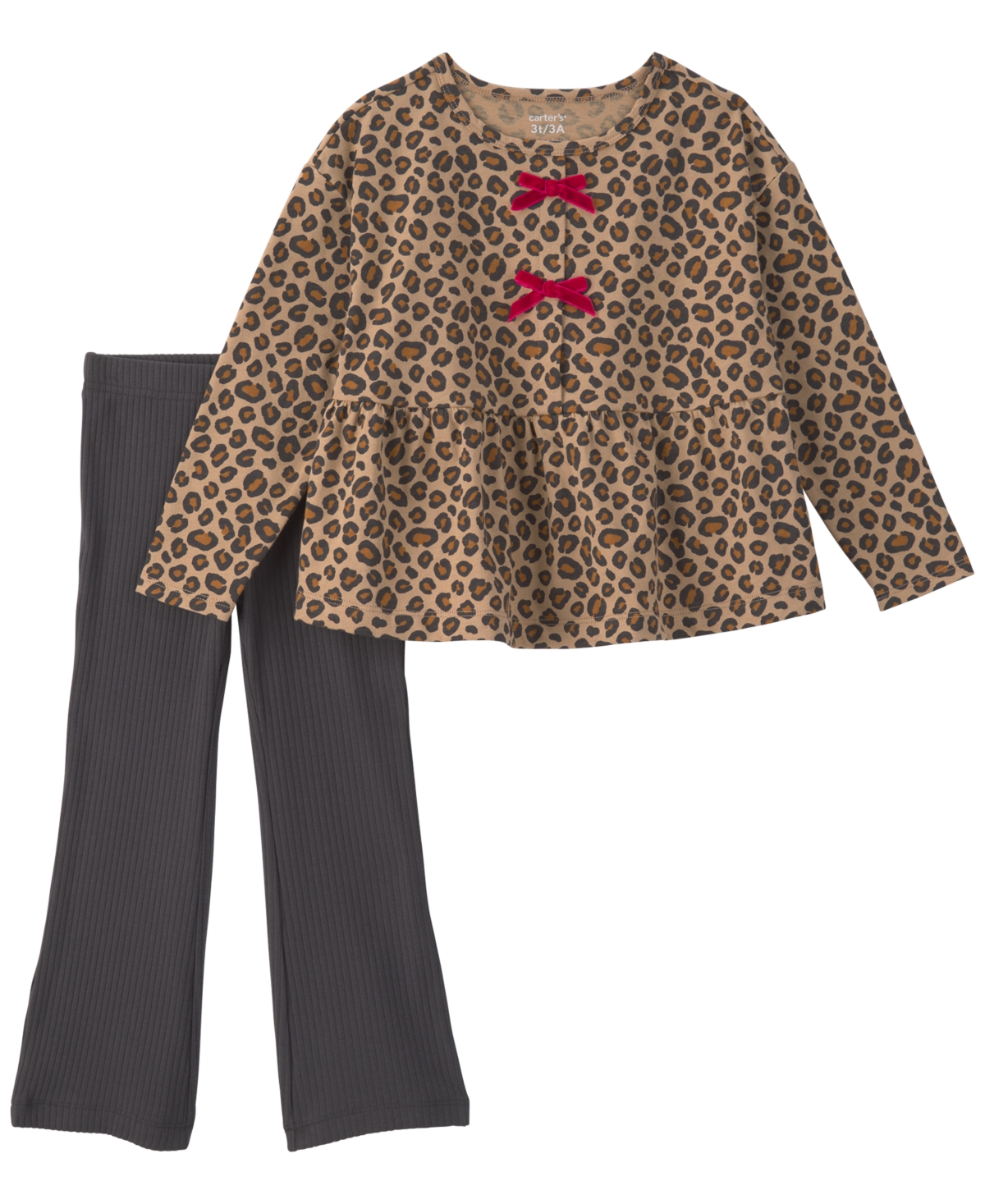 Click here for Carters Baby Girls Leopard Top and Pants  2-Piece... prices