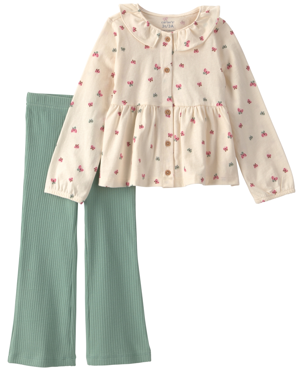 Click here for Carters Baby Girls Butterfly Top and Pants  2-Piec... prices