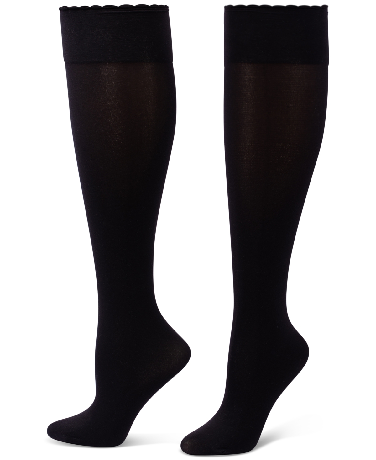 Click here for Hue Womens Compression Opaque Scalloped-Edge Knee-... prices