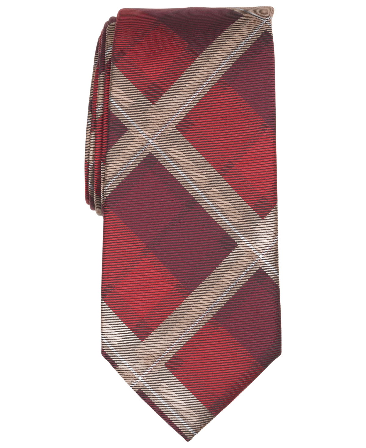 Click here for Club Room Mens Fairmont Plaid Classic Tie - Red prices