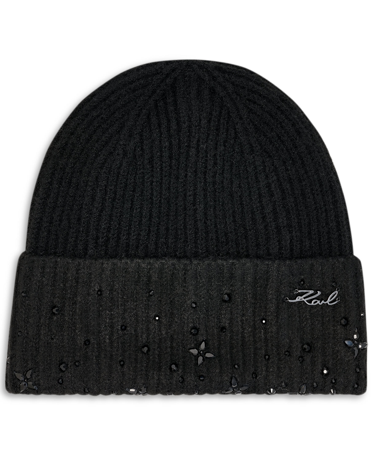 Click here for Karl Lagerfeld Paris Studded Shaker Stitch Beanie... prices