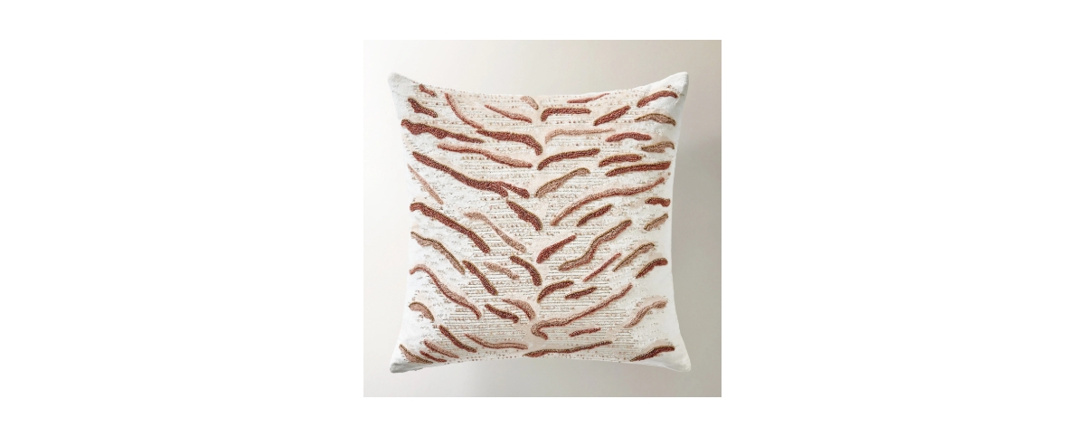 Click here for Z Gallerie Roary Beaded Pillow 20 - Brown prices