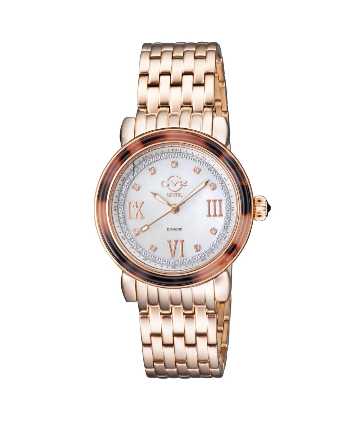 Click here for GV2 by Gevril Womens Marsala Tortoise Swiss Quartz... prices