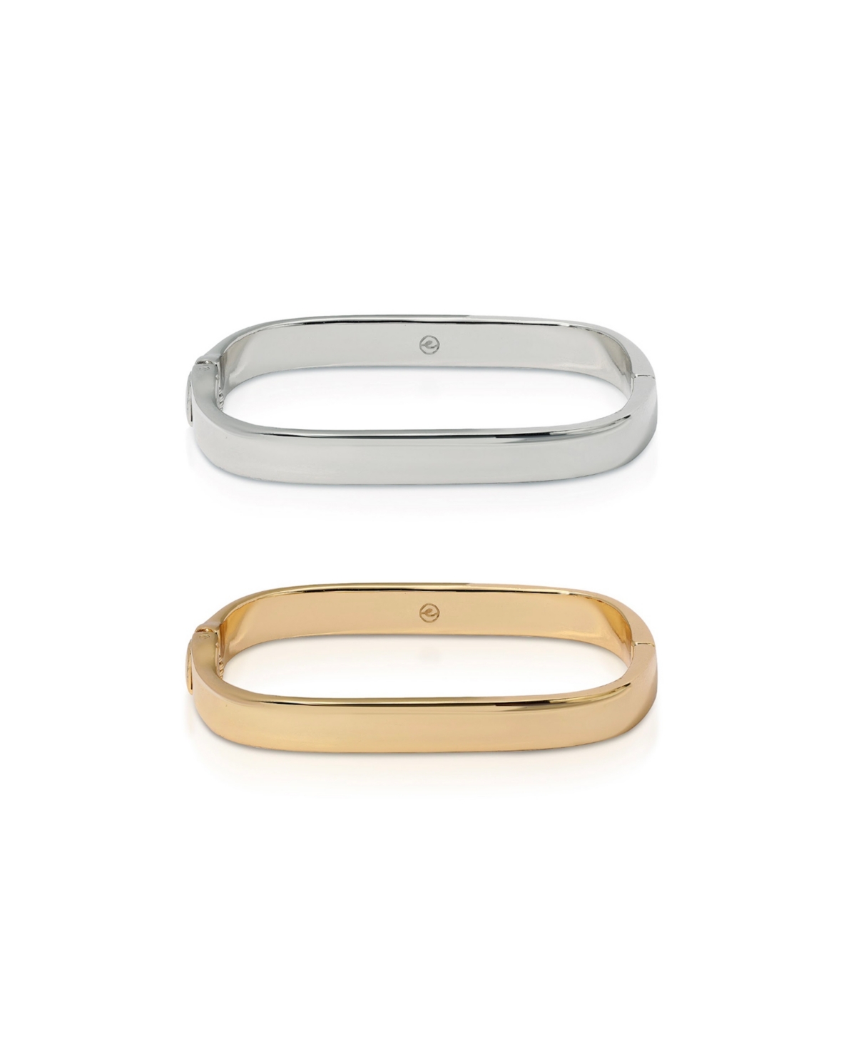 Click here for Ettika Rounded Square Cuff Set - Silver prices