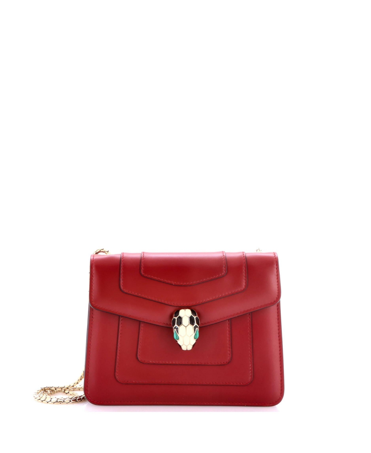 Click here for Pre-Owned Bvlgari Small Serpenti Forever Square Sh... prices