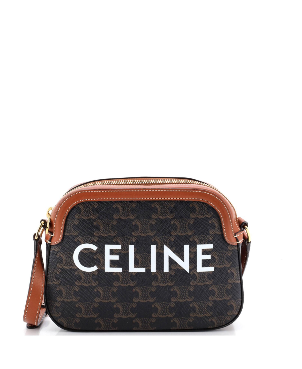 Click here for Pre-Owned Celine Small Logo Camera Bag Triomphe Co... prices