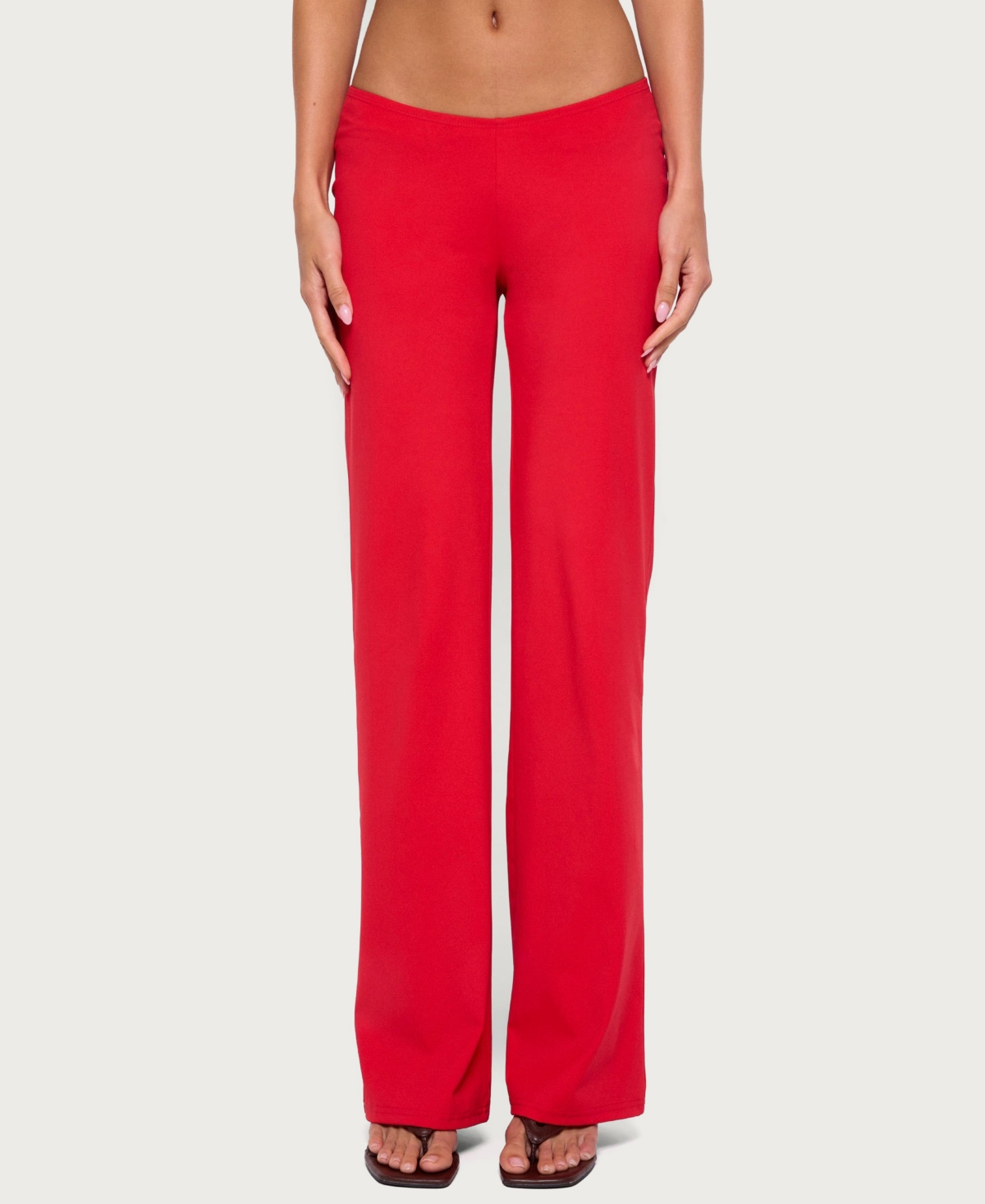 Click here for Edikted Womens Anika Scooped Straight Leg Pants -... prices