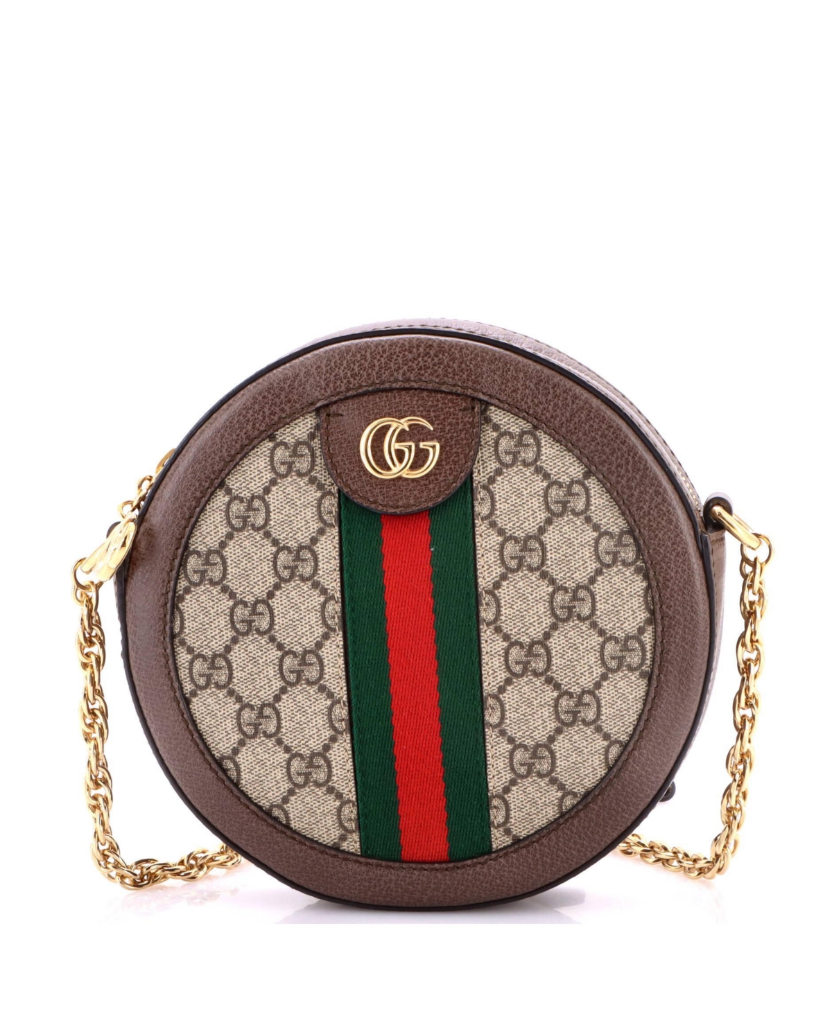Click here for Pre-Owned Gucci Mini Ophidia Round Shoulder Bag Gg... prices