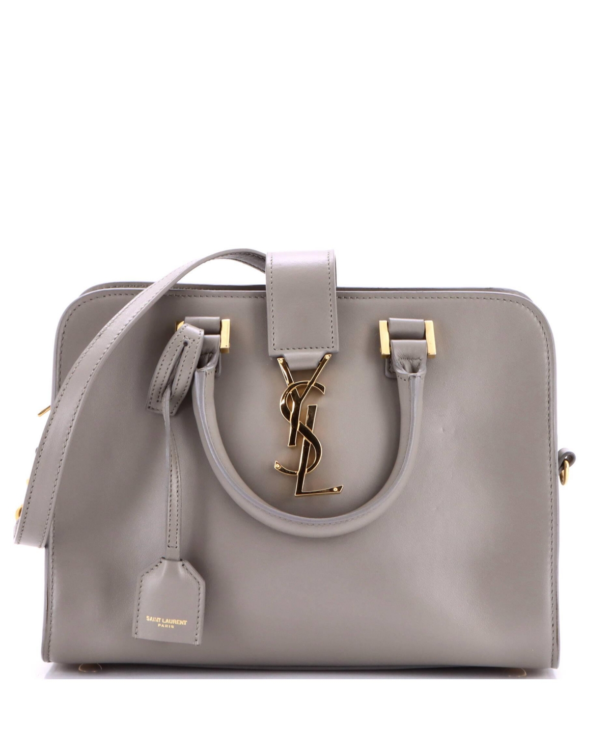 Click here for Pre-Owned Saint Laurent Baby Monogram Cabas Leathe... prices