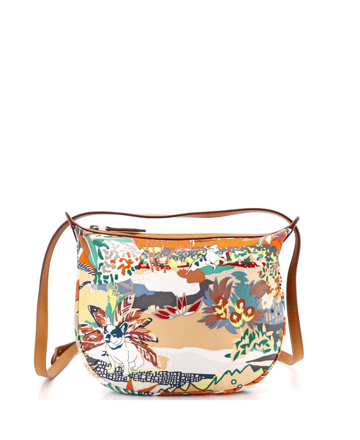 Click here for Pre-Owned Hermes Sursoie To Go Pouch Printed Silk... prices