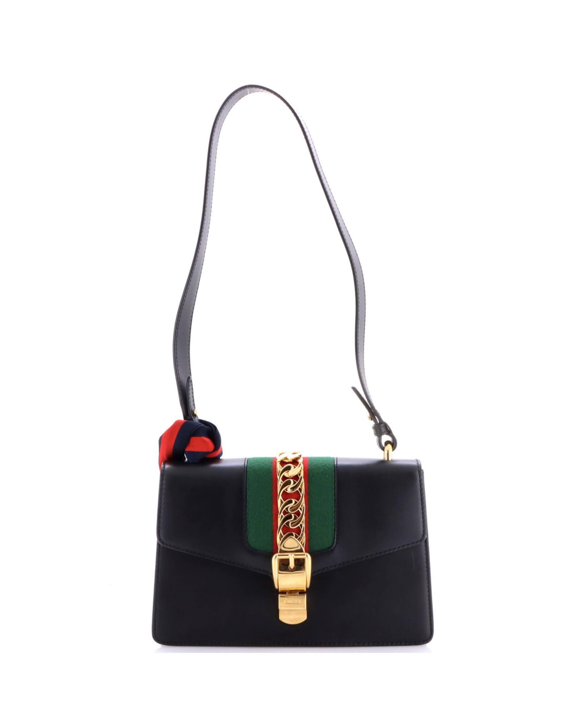 Click here for Pre-Owned Gucci Small Sylvie Shoulder Bag Leather... prices