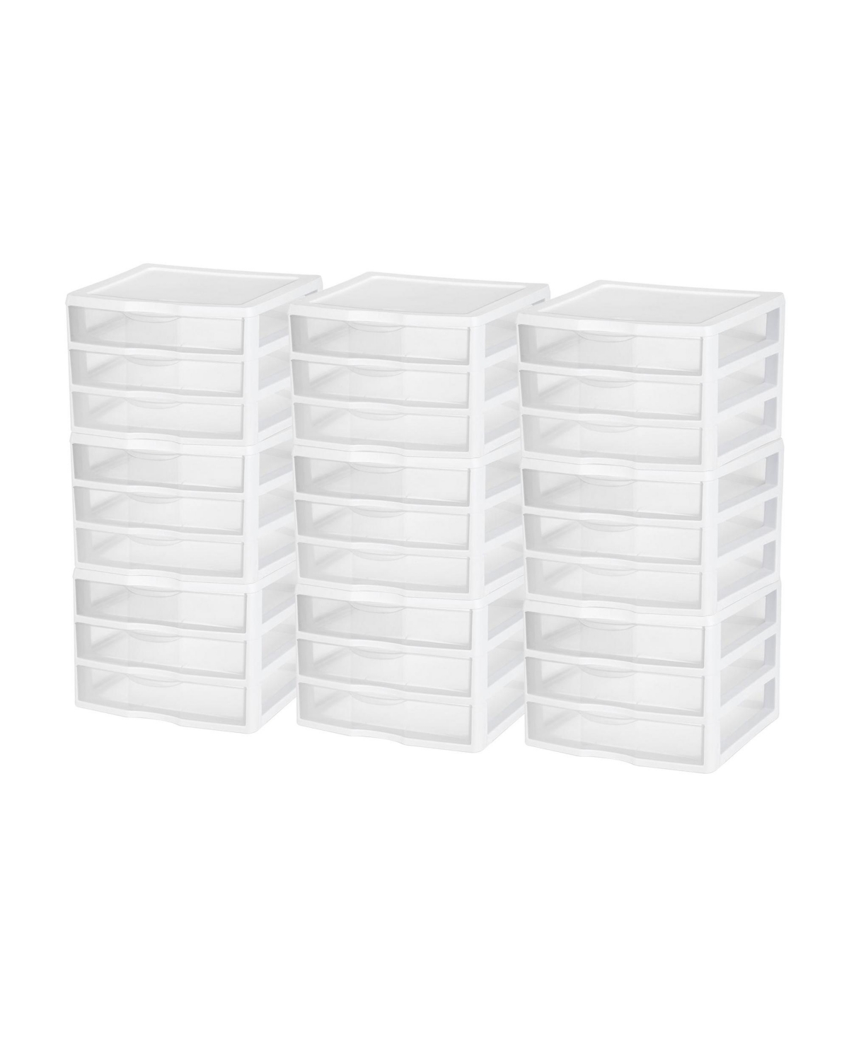 Click here for Sterilite Clear Plastic Stackable Small 3 Drawer S... prices