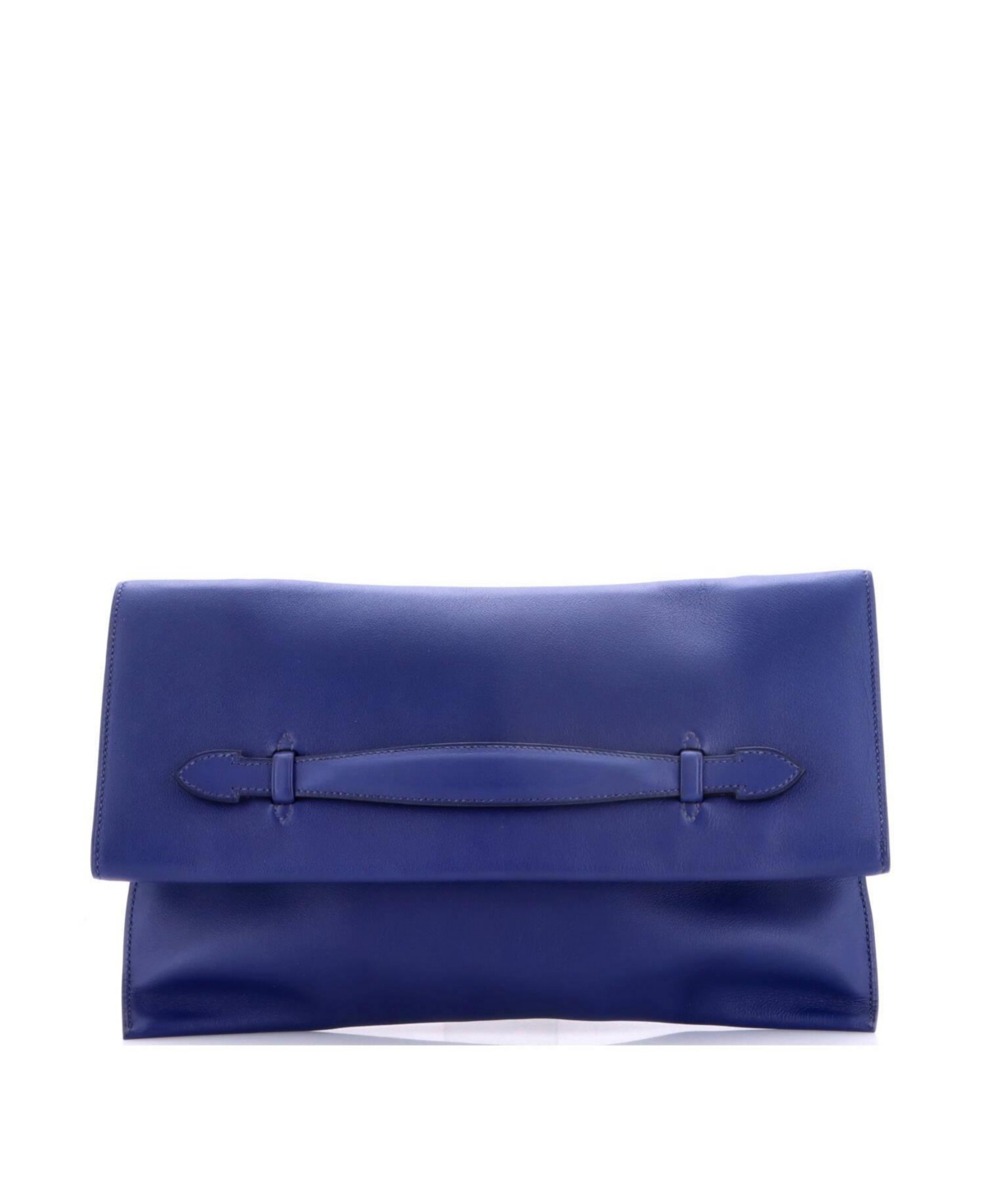 Click here for Pre-Owned Hermes Pliplat Clutch Swift - Blue prices