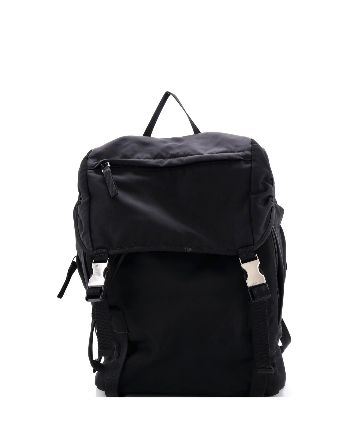 Click here for Pre-Owned Prada Medium Double Buckle Backpack Tess... prices