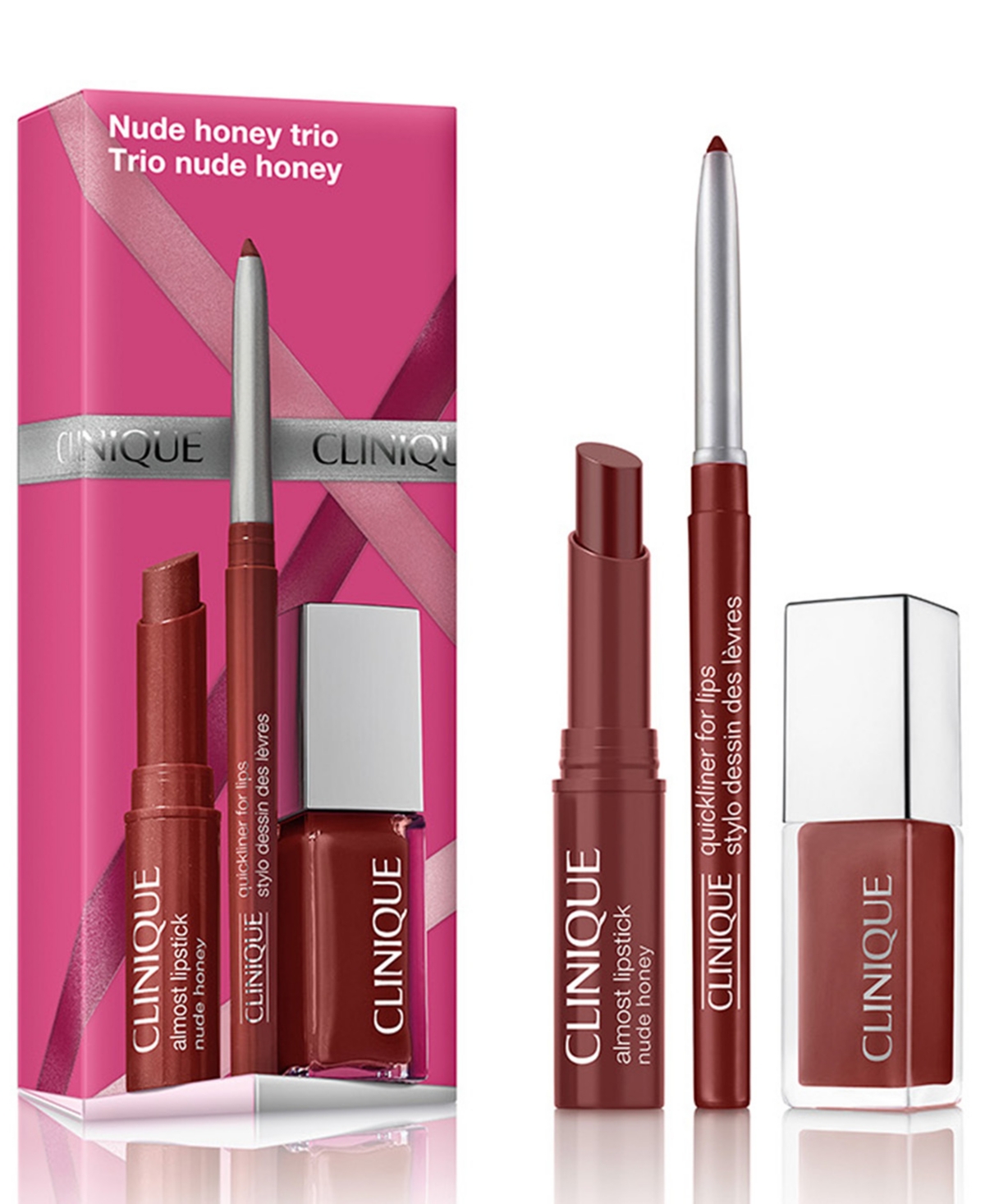 Click here for Clinique 3-Piece Nude Honey Trio Gift Set prices
