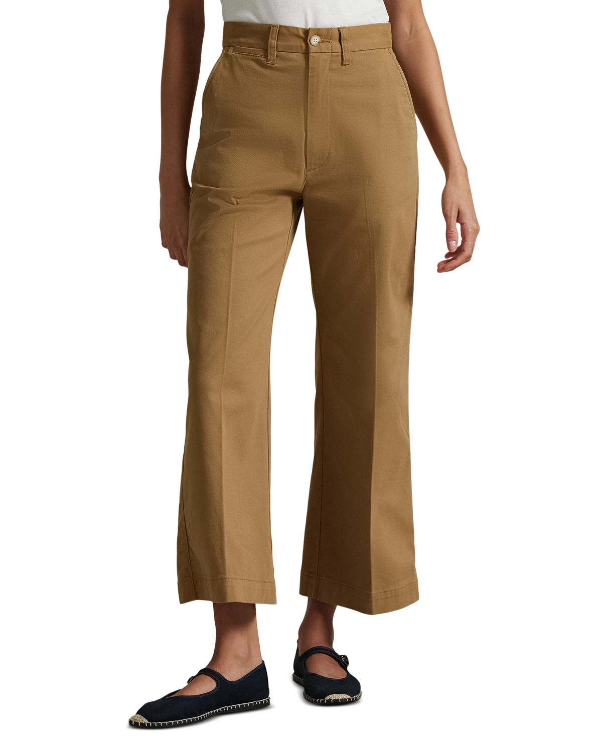 Click here for Polo Ralph Lauren Womens Chino Wide-Leg Pants - Mo... prices