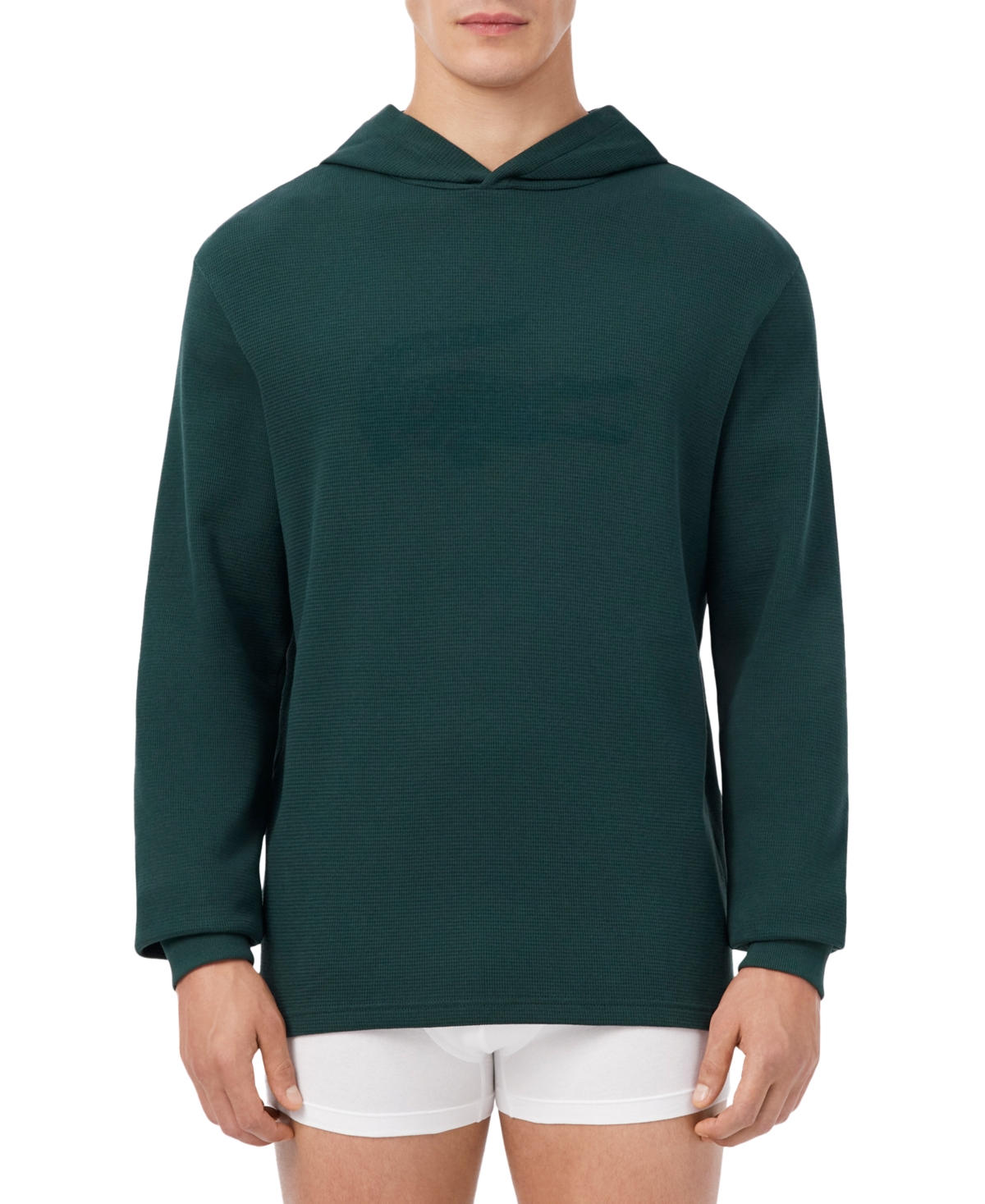 Click here for Lacoste Mens Sleep Waffle-Knit Graphic Hoodie - Da... prices