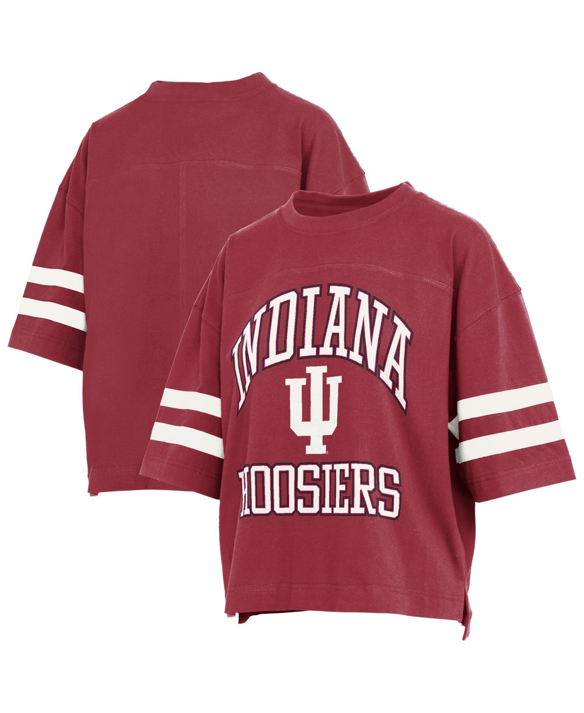 Click here for Pressbox Womens Crimson Indiana Hoosiers Wayne Tyl... prices