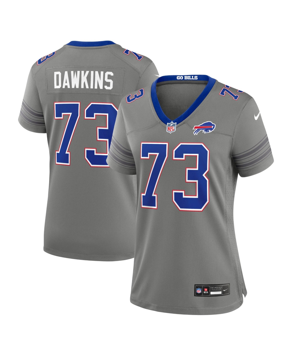 Click here for Nike Womens Dion Dawkins Gray Buffalo Bills Nickel... prices