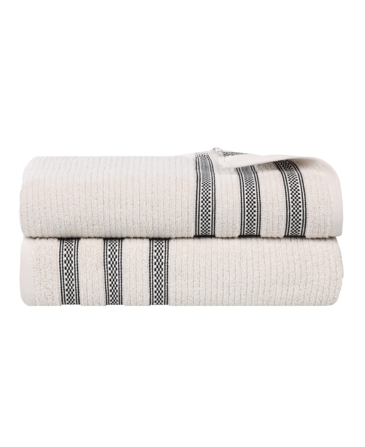Click here for Superior Brea Zero Twist Cotton Ribbed Geometric B... prices