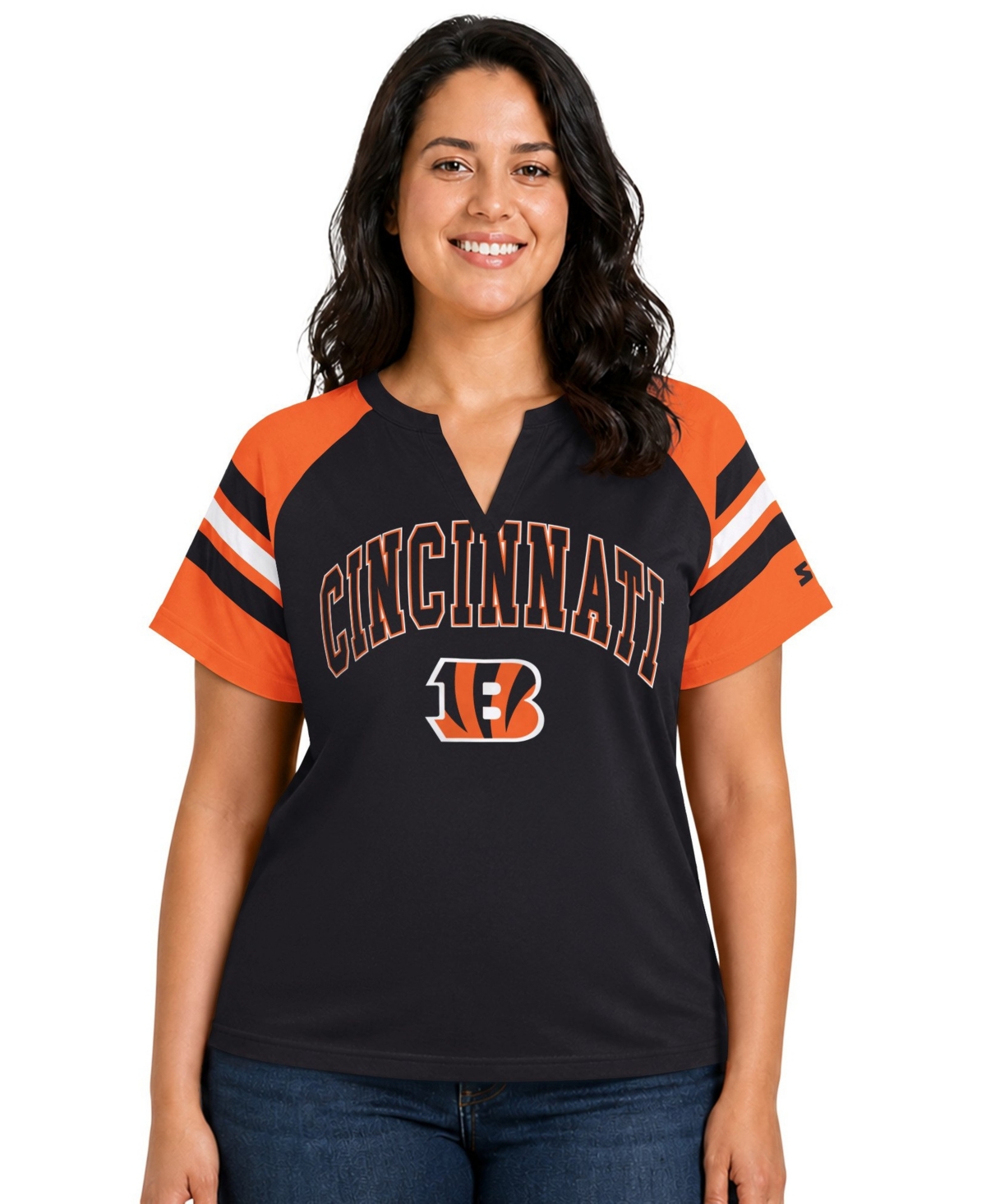 Click here for Starter Womens Black Cincinnati Bengals Plus Size... prices