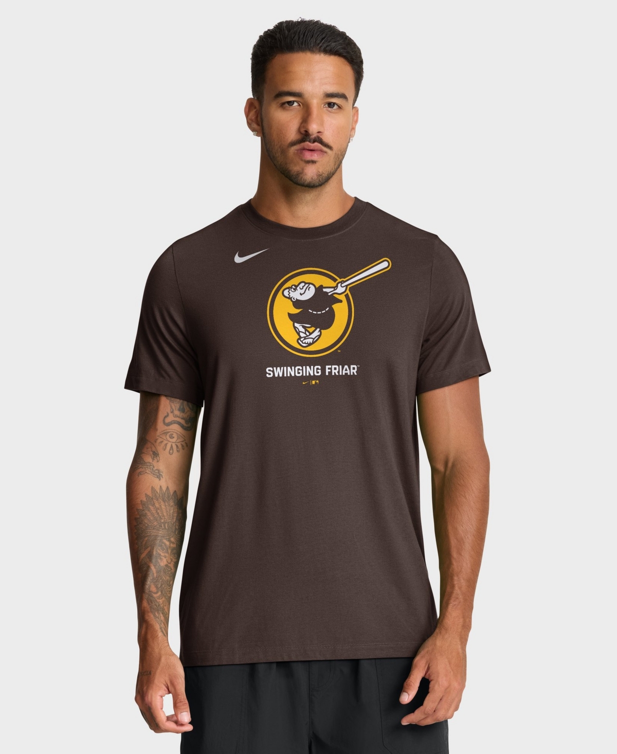 Click here for Nike Mens Brown San Diego Padres Tri-Blend Logo T-... prices