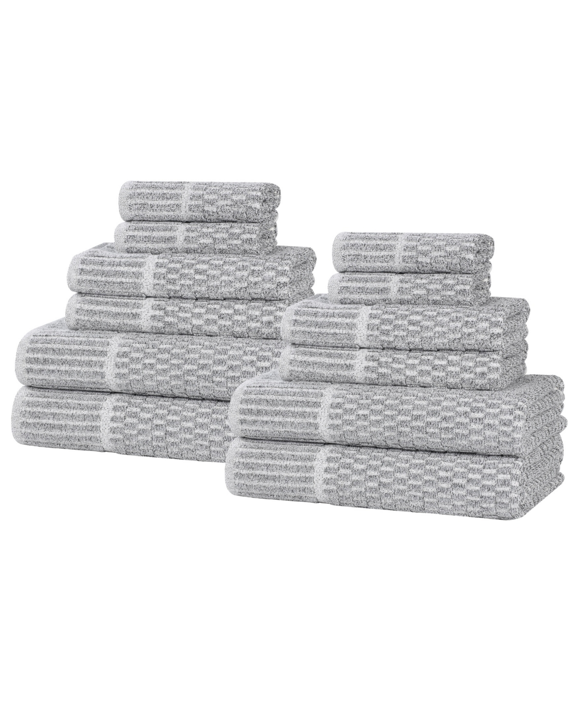 Click here for Superior Juno Cotton 12-Piece Towel Set - Charcoal prices