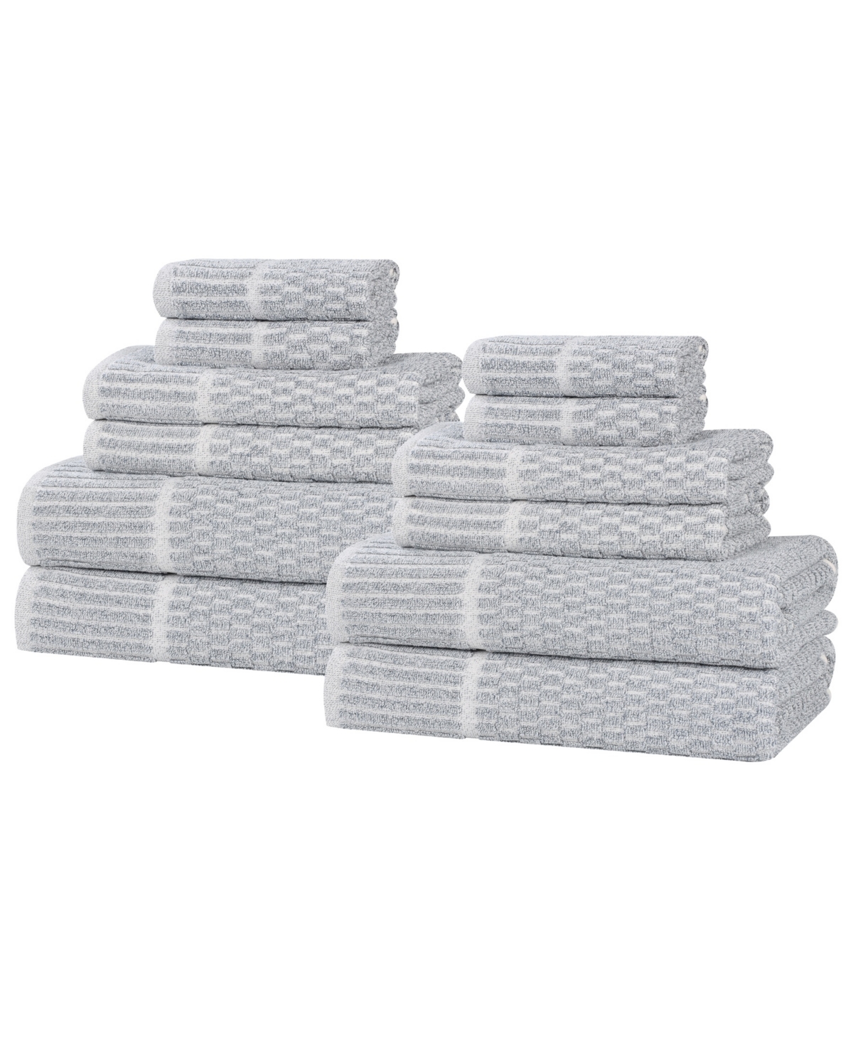 Click here for Superior Juno Cotton 12-Piece Towel Set - Denim Bl... prices