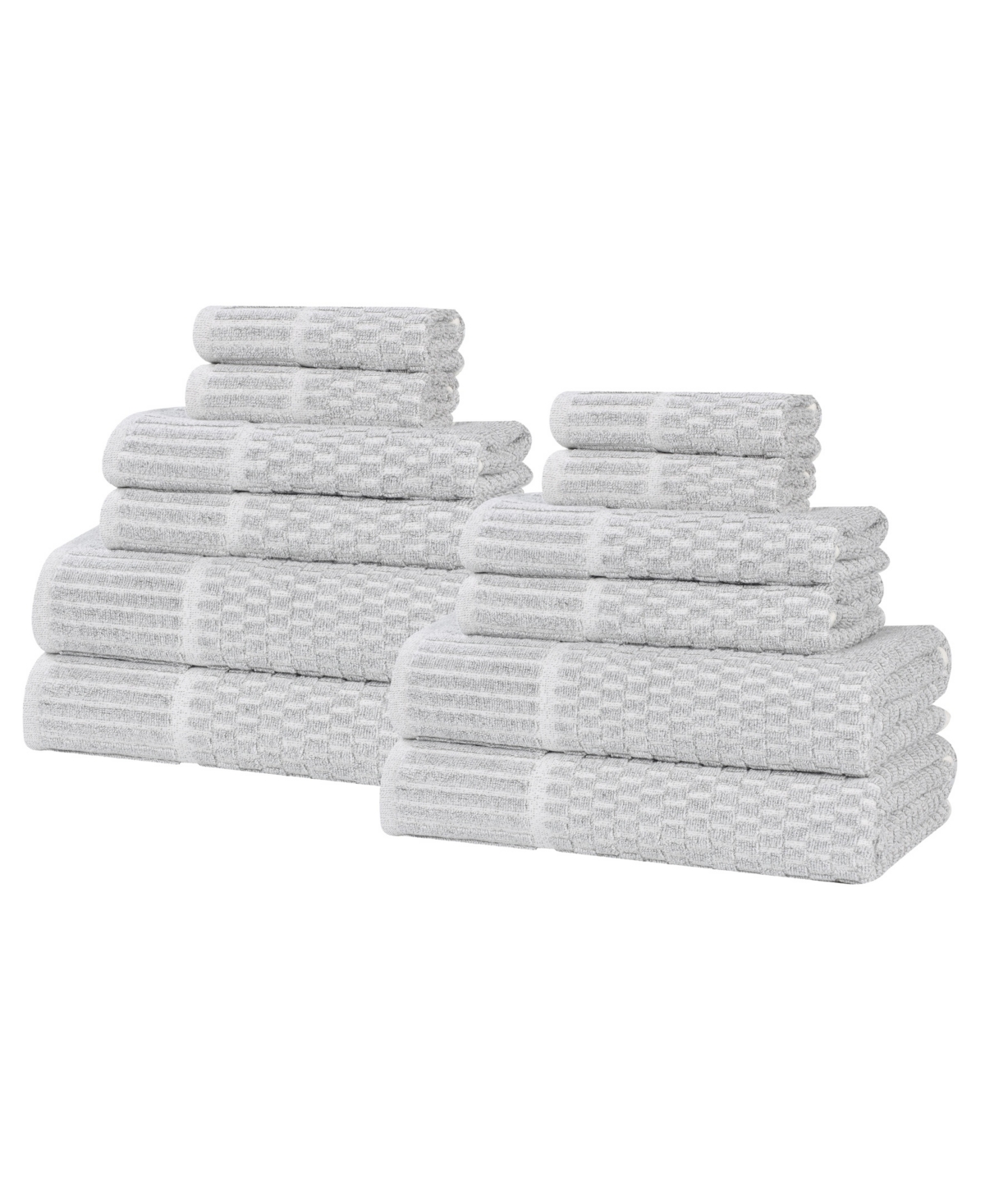 Click here for Superior Juno Cotton 12-Piece Towel Set - Platinum prices
