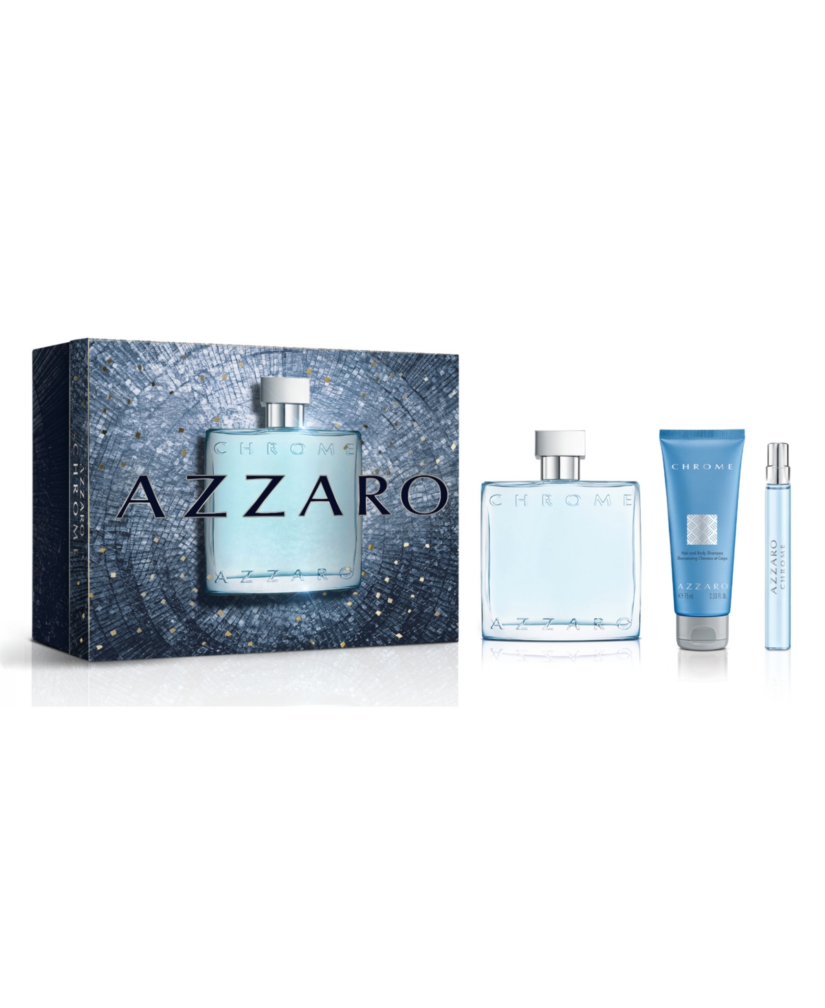 Click here for Azzaro 3-Piece Chrome Eau de Toilette Gift Set prices