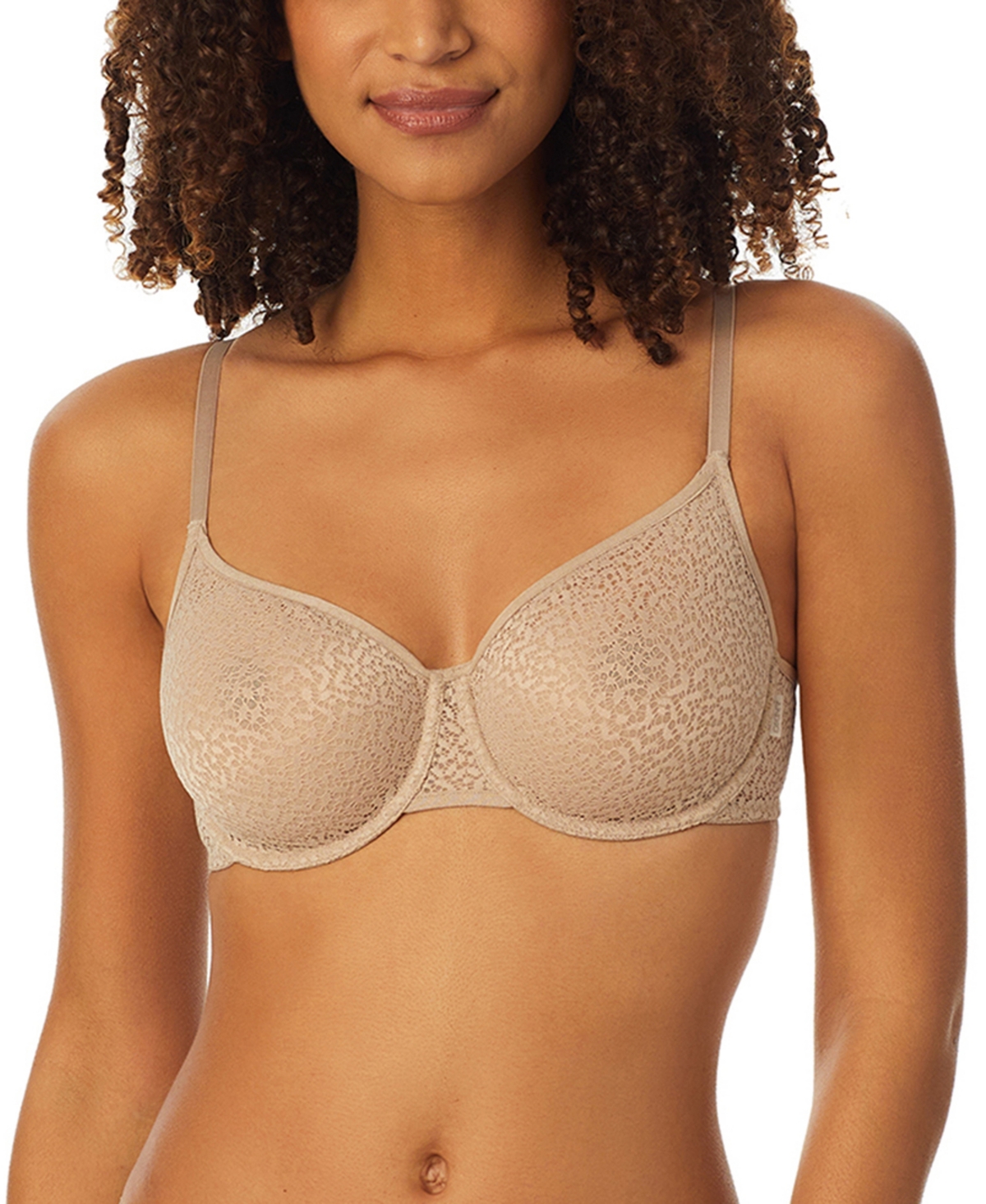 Click here for Dkny Modern Lace Unlined Underwire Demi Bra - Cham... prices