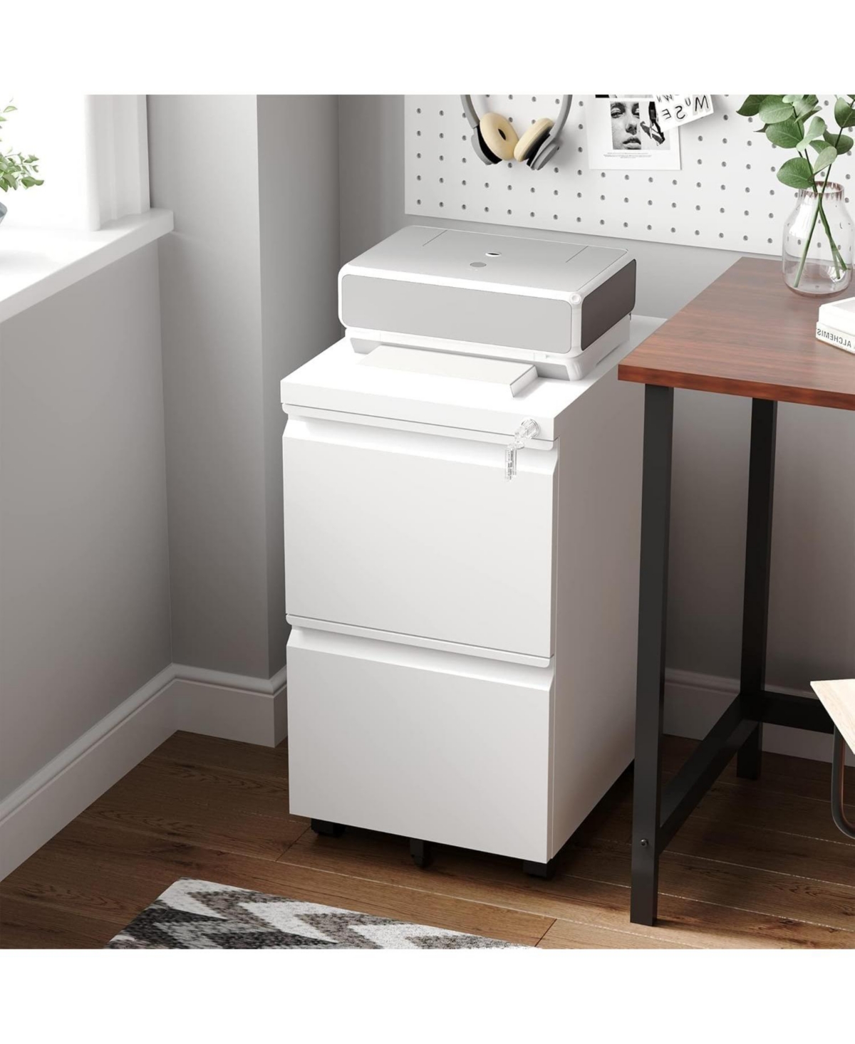 Click here for gaomon 2-Drawer Rolling Metal Mobile File Cabinet... prices