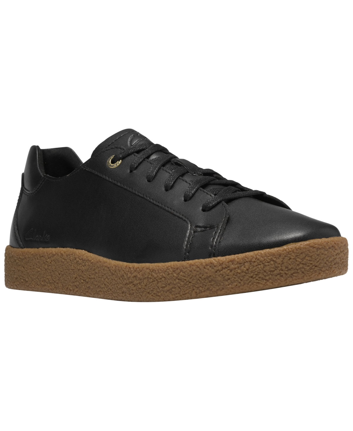 Click here for Clarks Mens Smokeford Lace Leather Low-Top Sneaker... prices