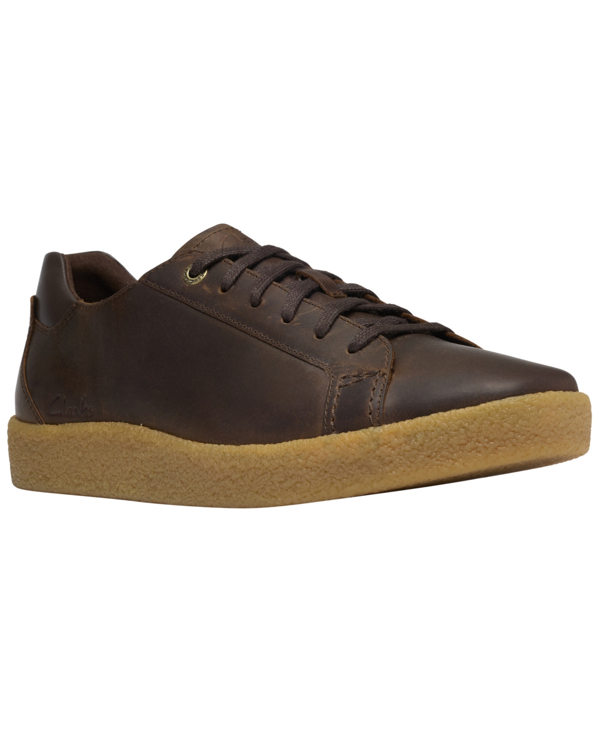 Click here for Clarks Mens Smokeford Lace Leather Low-Top Sneaker... prices