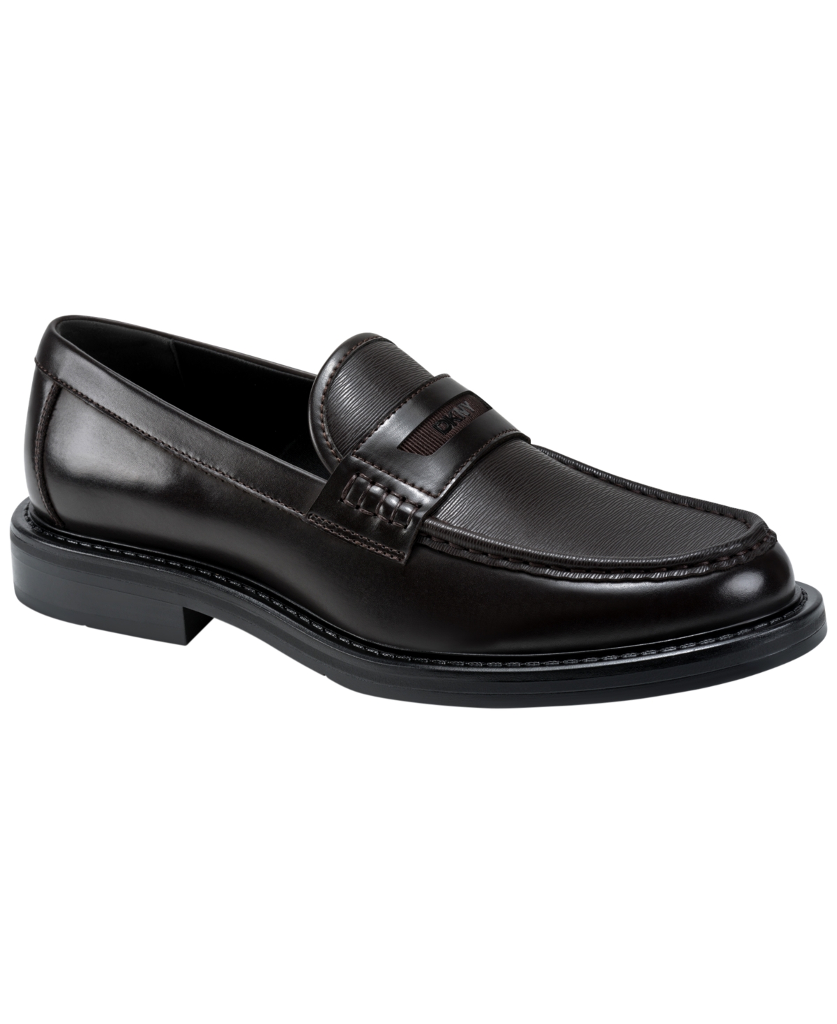 Click here for Dkny Mens Denton Round-Toe Penny Loafers - Black prices
